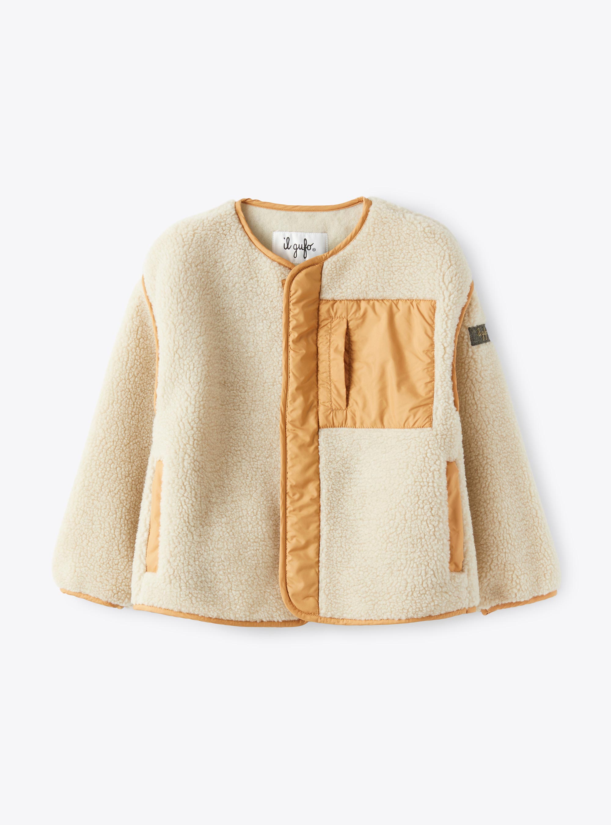 Curly fleece jacket with pocket | Il Gufo