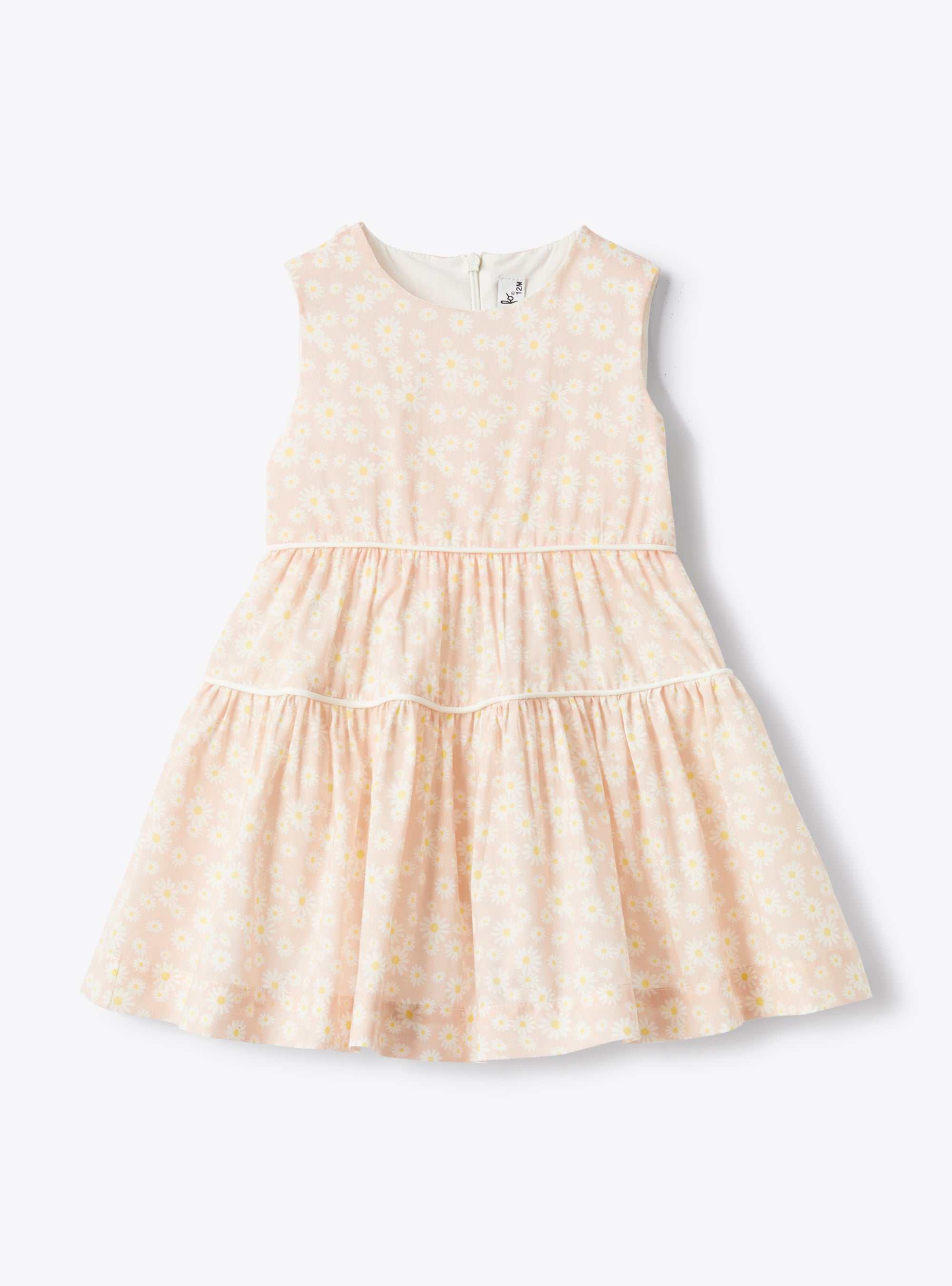 Sleeveless dress with a floral print | Il Gufo