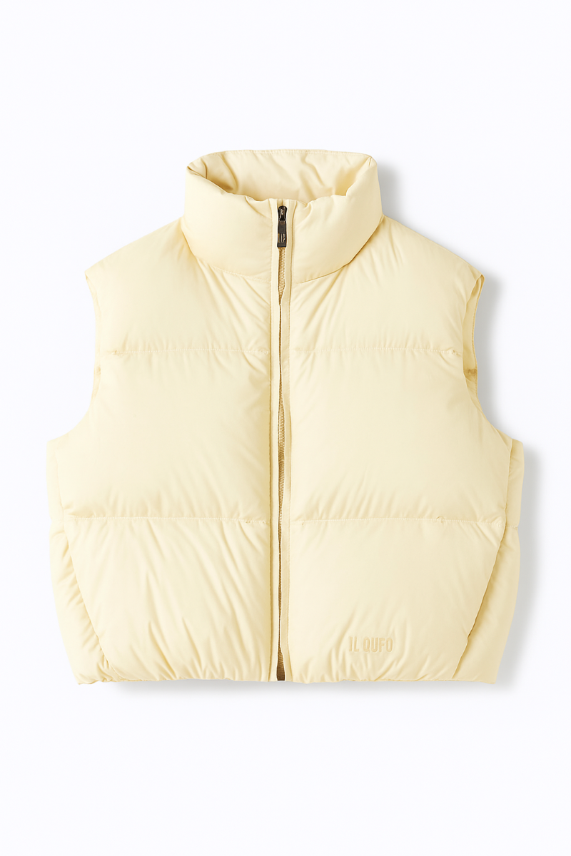 Boxy vest in microfiber nylon | Il Gufo
